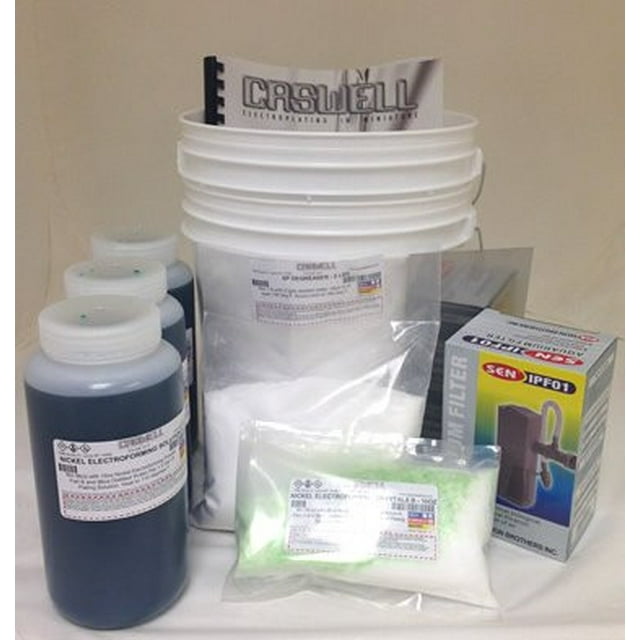 Caswell Nickel Electroforming Kit - 1.5 Gal - Walmart.com