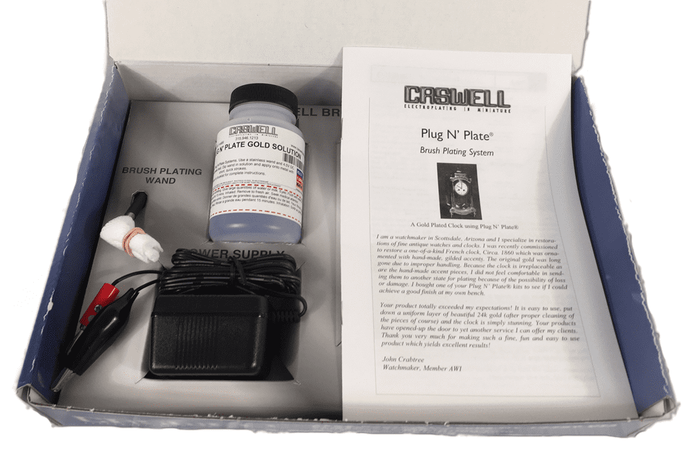 Caswell Plug N' Plate Gold Emblem Plating & Stripping Kit - Walmart.com