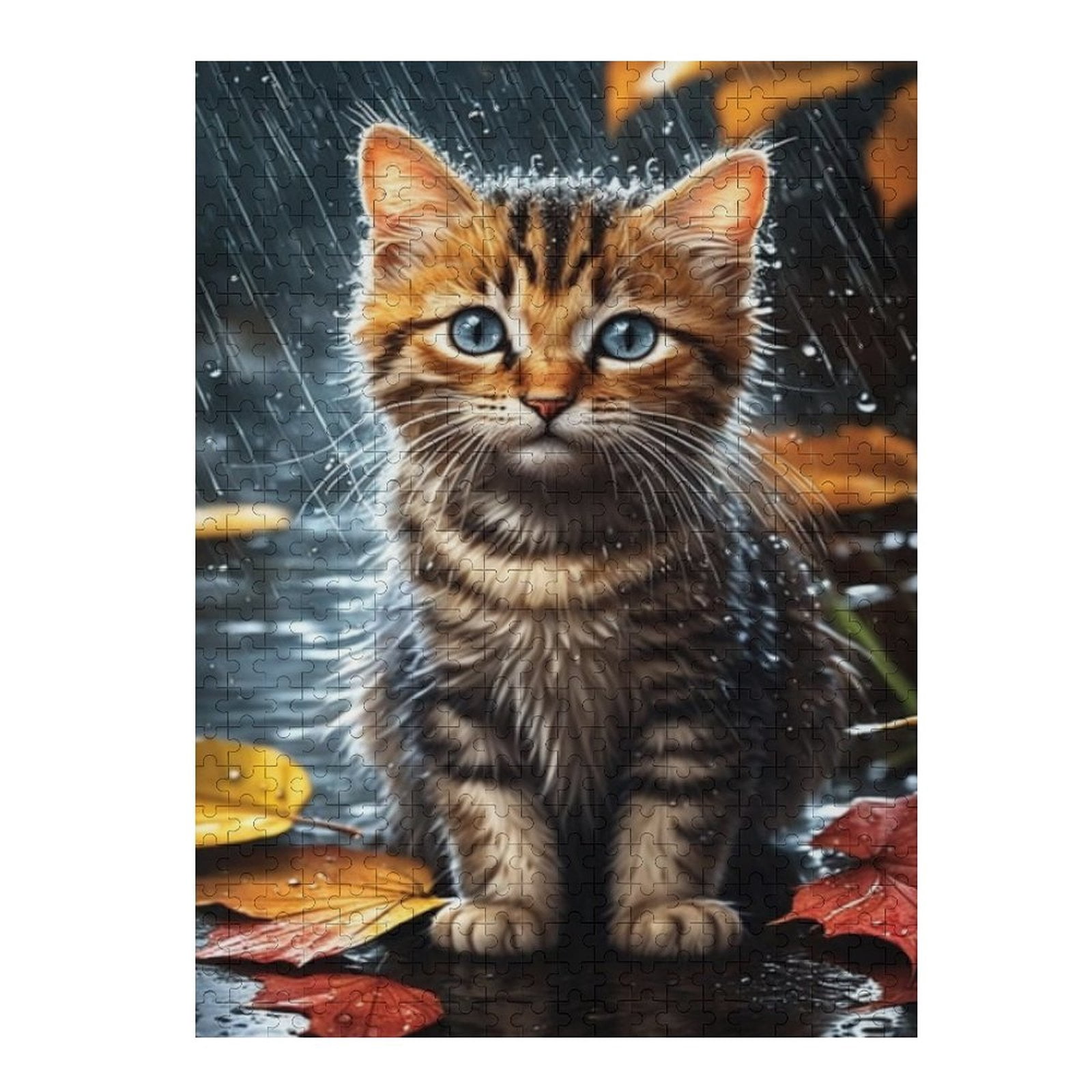 Cat 1000 Pieces Large Format Jigsaw Puzzle For Kids 12+, Teens, Adults ...