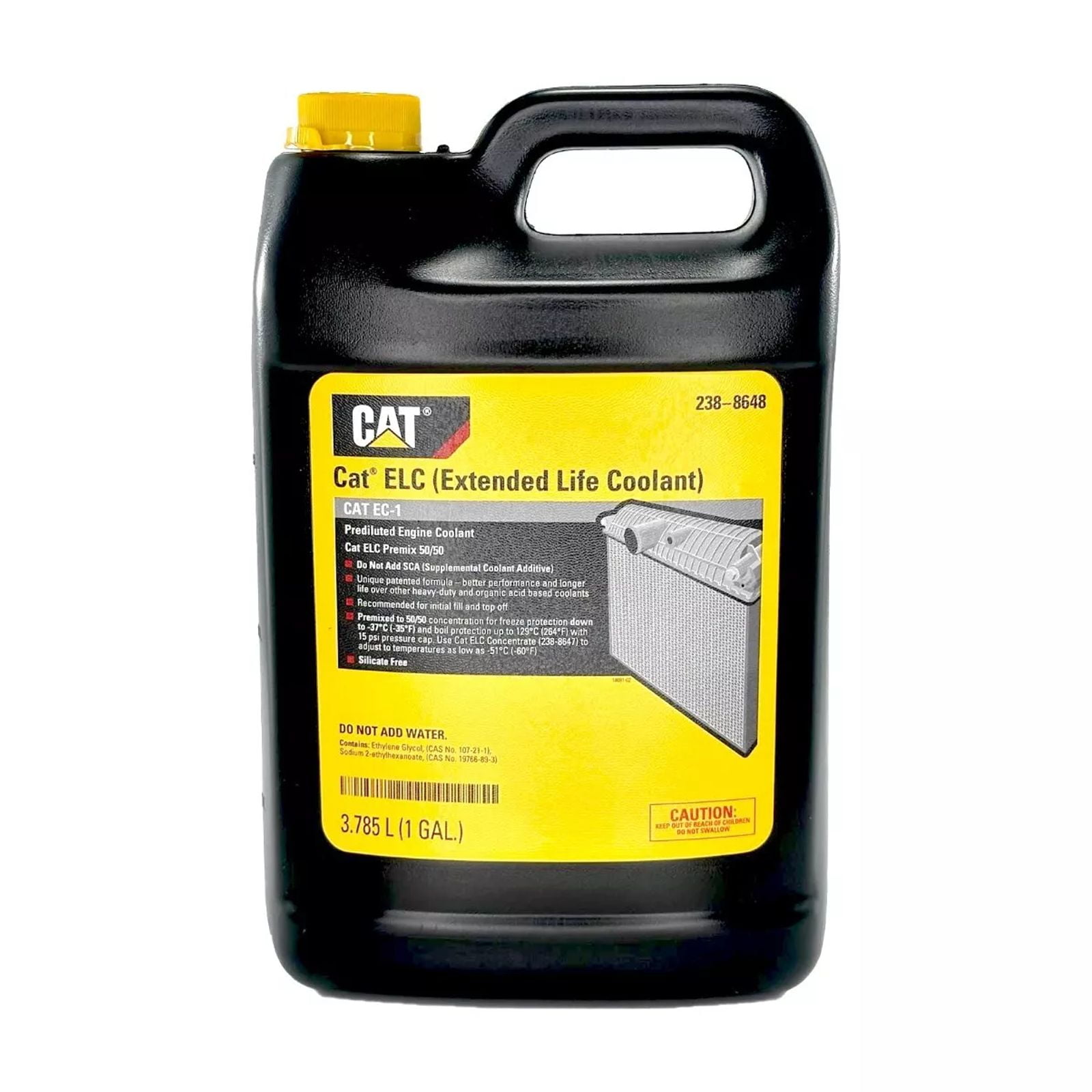 Cat 238-8648 Extended Life Coolant 50/50 Premix Red - 1 Gallon Jug ...