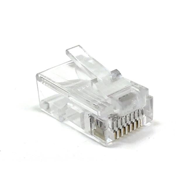 Cat 5e 24AWG RJ 45 Modular Plug, Clear - Pack of 50 - Walmart.com