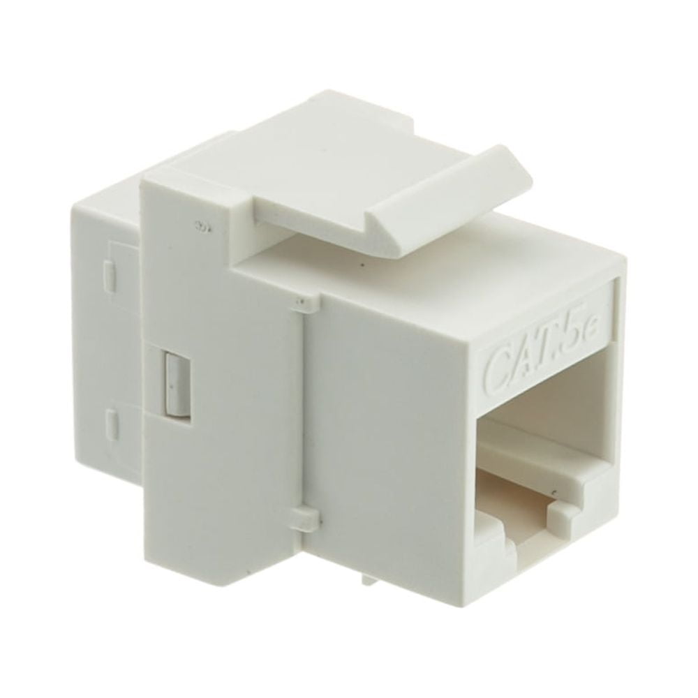 Cat 5e, Keystone Inline Coupler White, RJ45 Female - Walmart.com