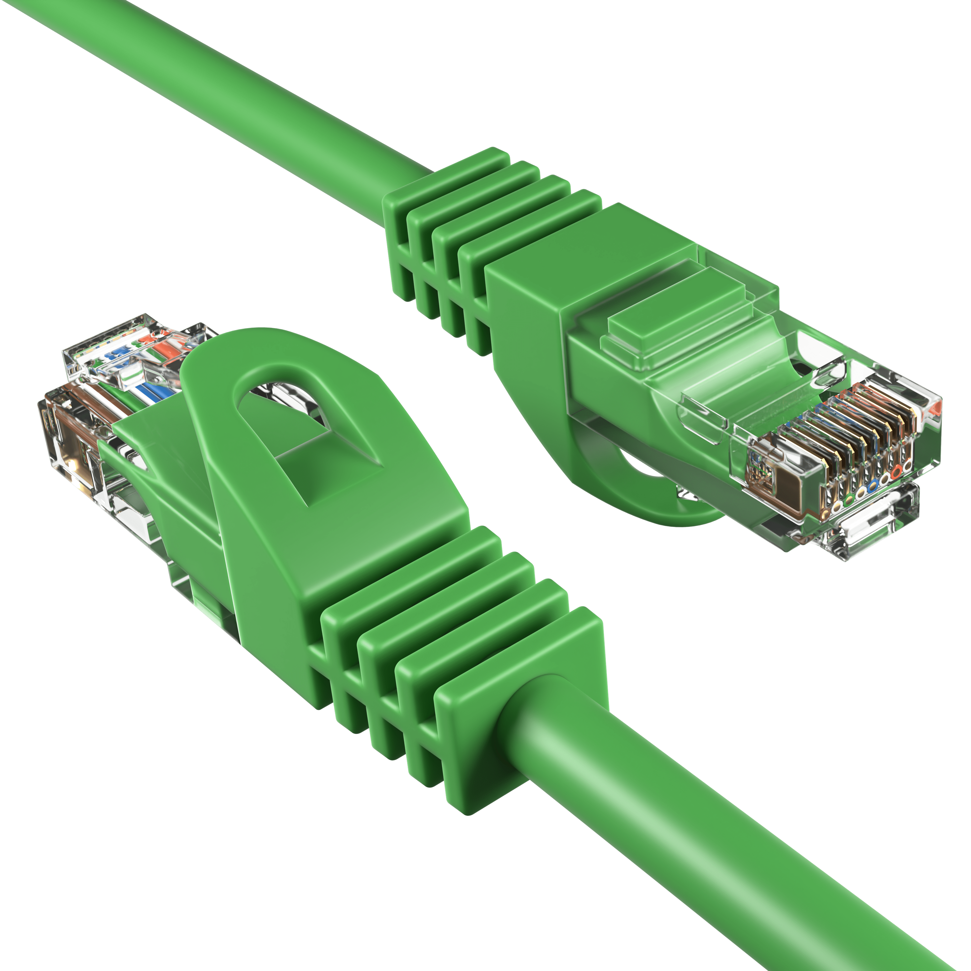 Cat 6 Ethernet Cable 5 Pack Green 3ft 10Gbps High Speed Performance ...