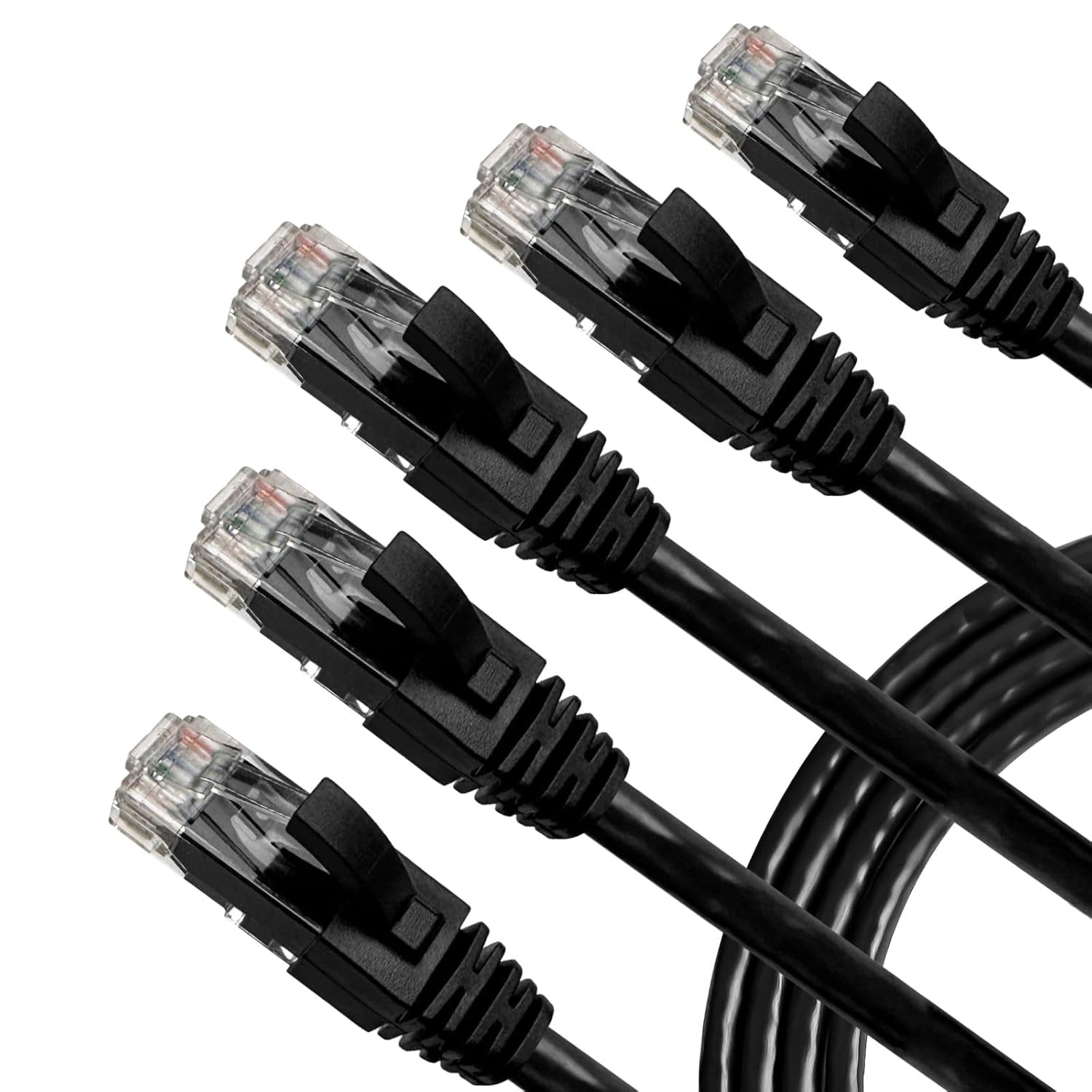 Cat 6 Ethernet Cable with FLUKE Test Report, Ethernet Cable 6ft(5-Pack ...