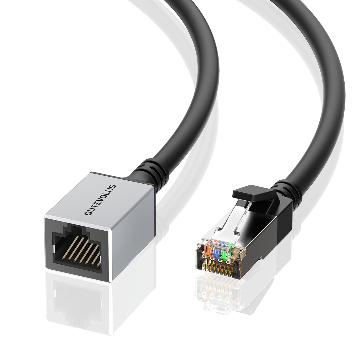 Cat 6 Ethernet Extension Cable 10 Feet, Network Male to Female ...