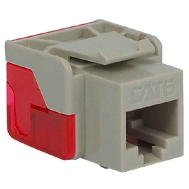Cat 6 Ez Modular Connector - Gray - Walmart.com