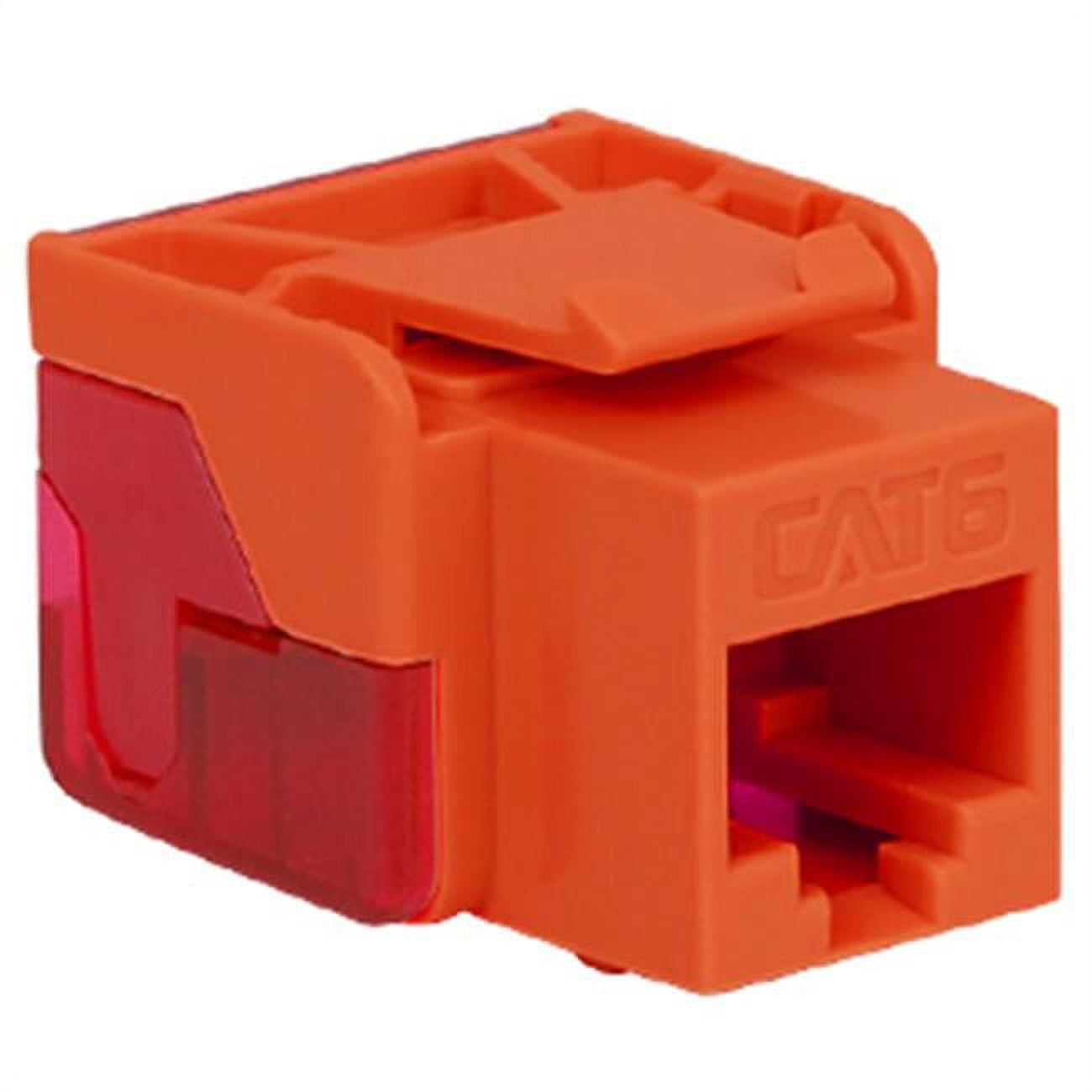 Cat 6 Ez Modular Connector- Orange - Walmart.com