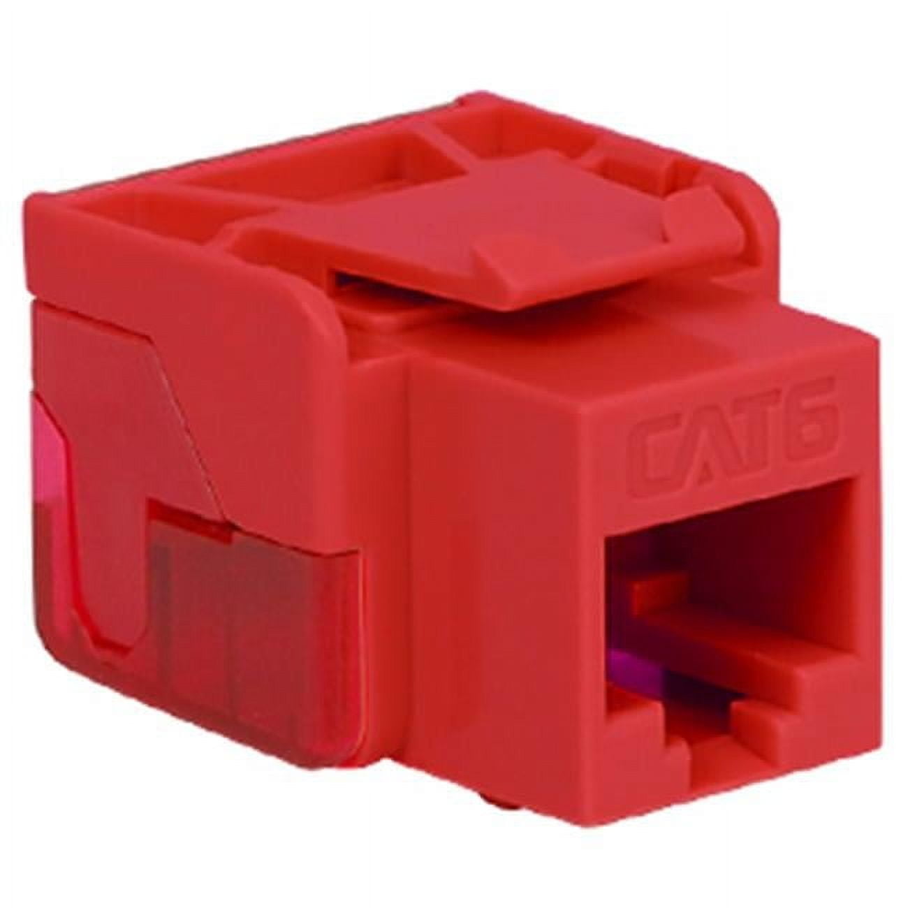 Cat 6 Ez Modular Connector, Red - Walmart.com