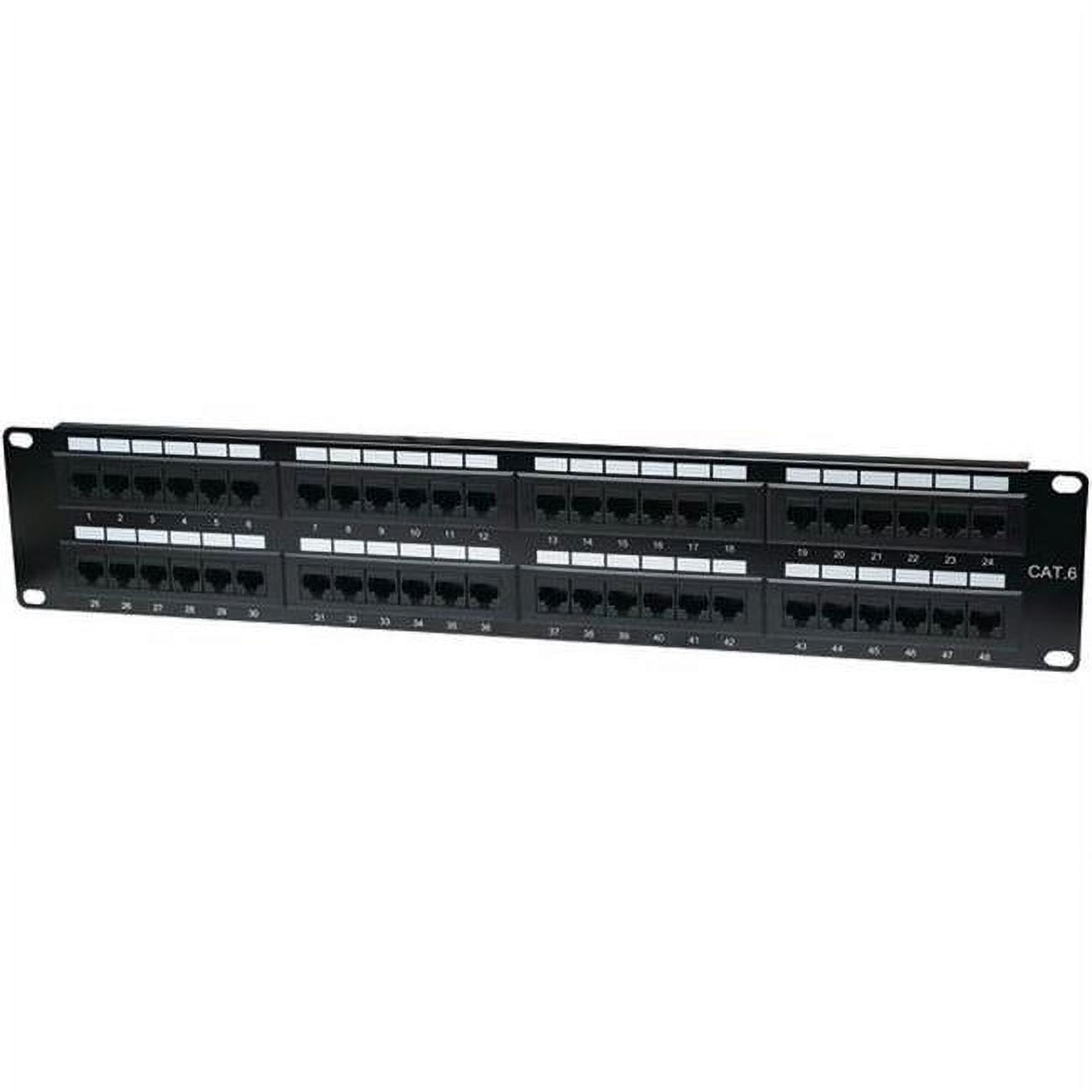 Cat-6 Patch Panel 48 Port Utp 2u - Walmart.com