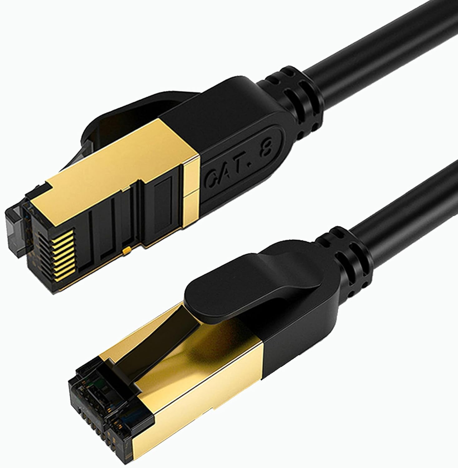 Cat 8 Ethernet Cable 10FT, Outdoor&Indoor, Heavy Duty High Speed 40Gbps ...