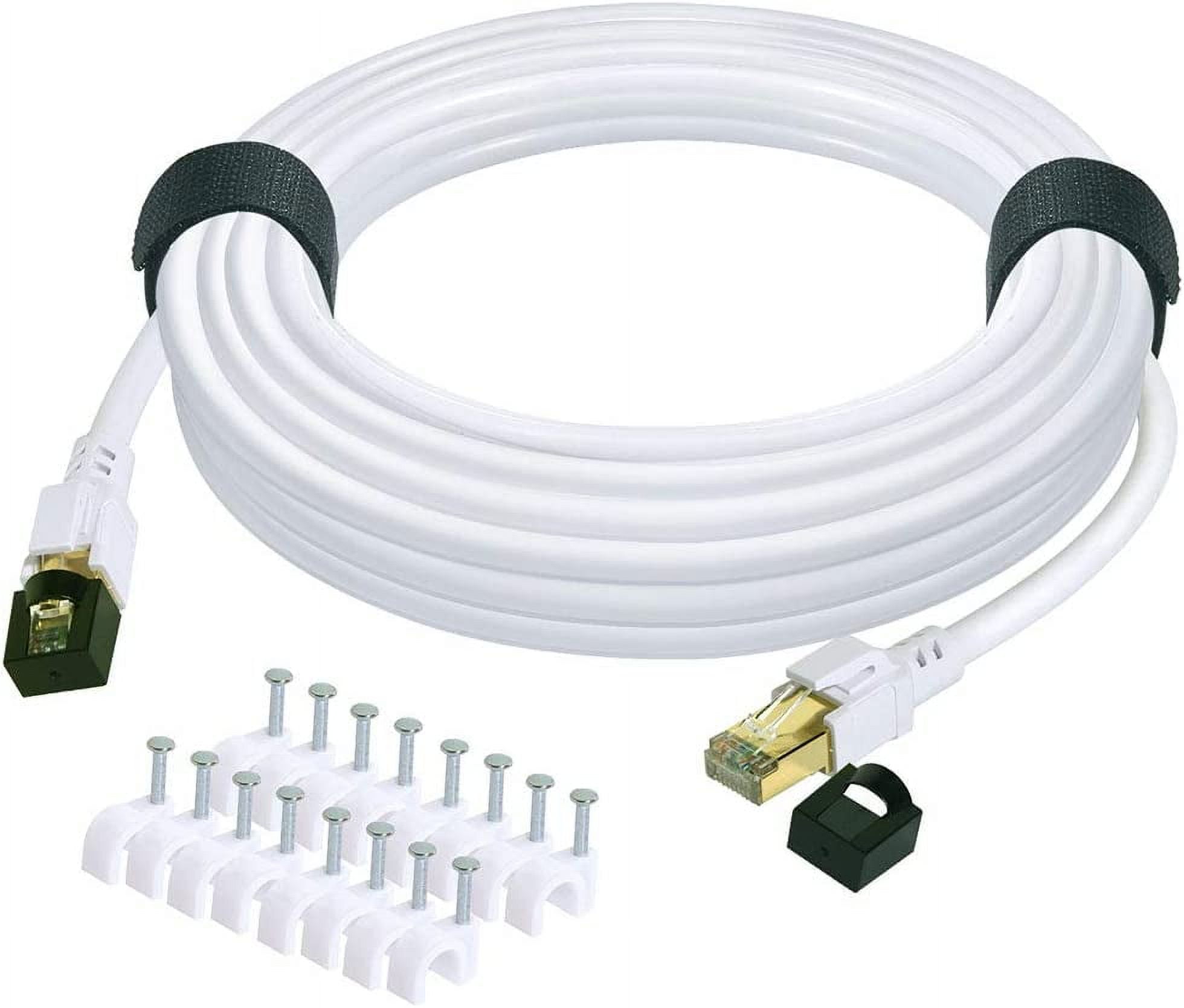 Cat 8 Ethernet Cable 10Ft Internet Network Lan Patch Cable Cord ...