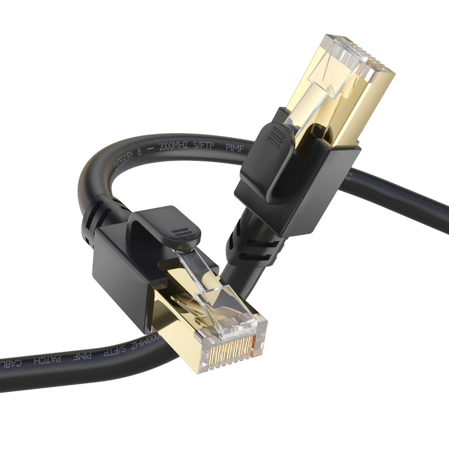 Cat 8 Ethernet Cable 10ft, Cat8 RJ45 Network LAN Cord 26AWG Lastest ...