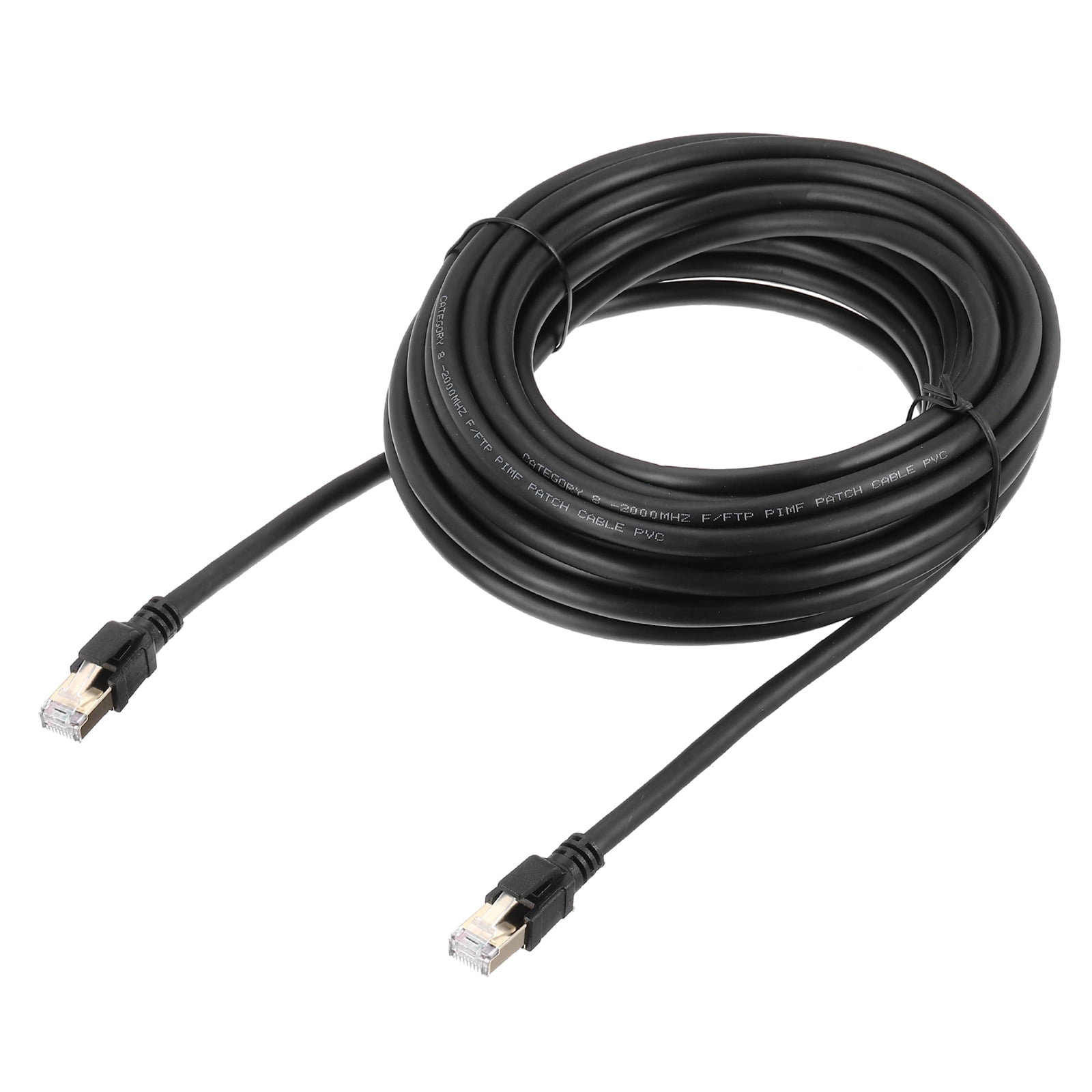 Cat 8 Ethernet Cable 33ft, 26AWG 40Gbps 2000Mhz High Speed Cat8 LAN ...