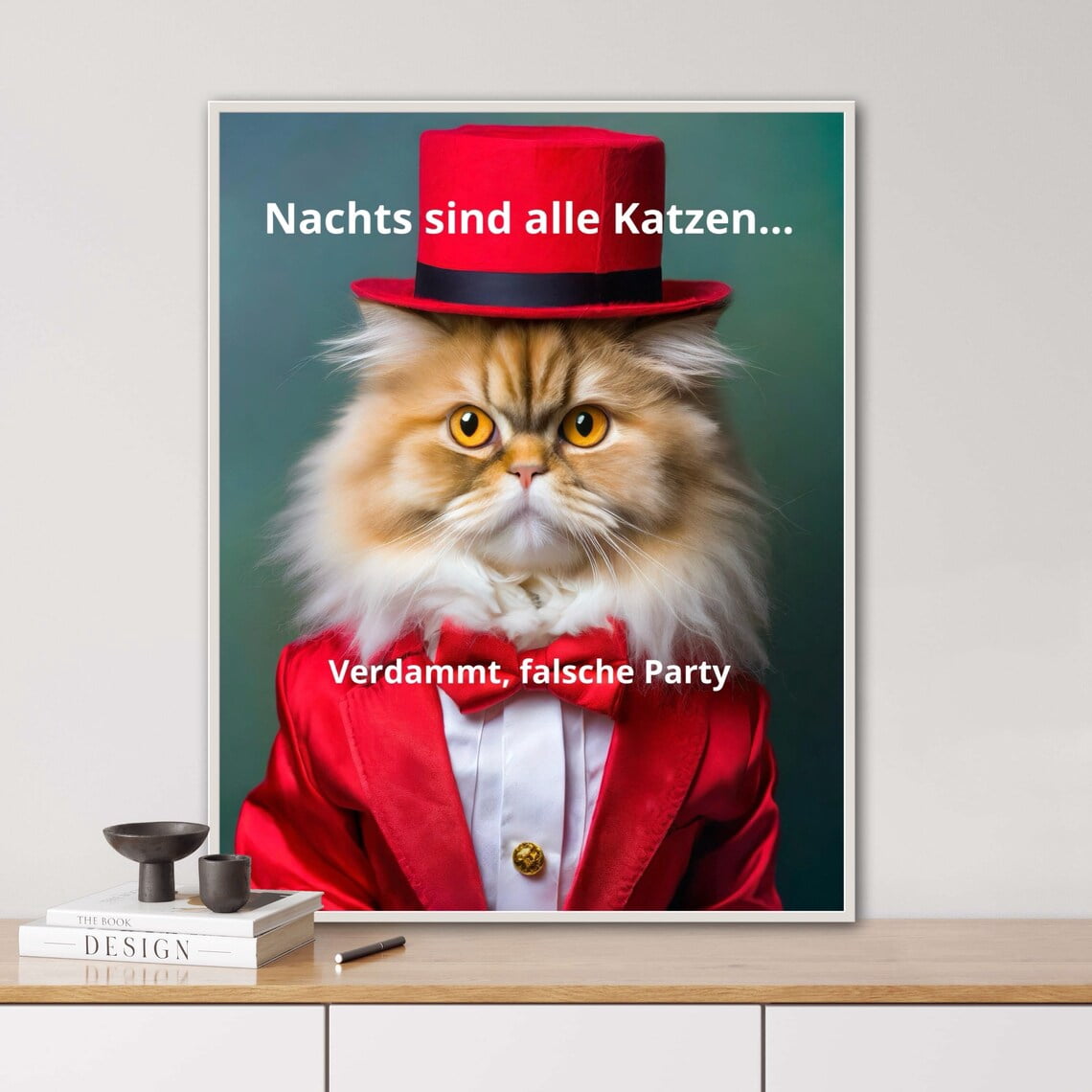 Cat, Ai Generated, Cat In Suit, Funny Saying Poster, Animal Portrait ...