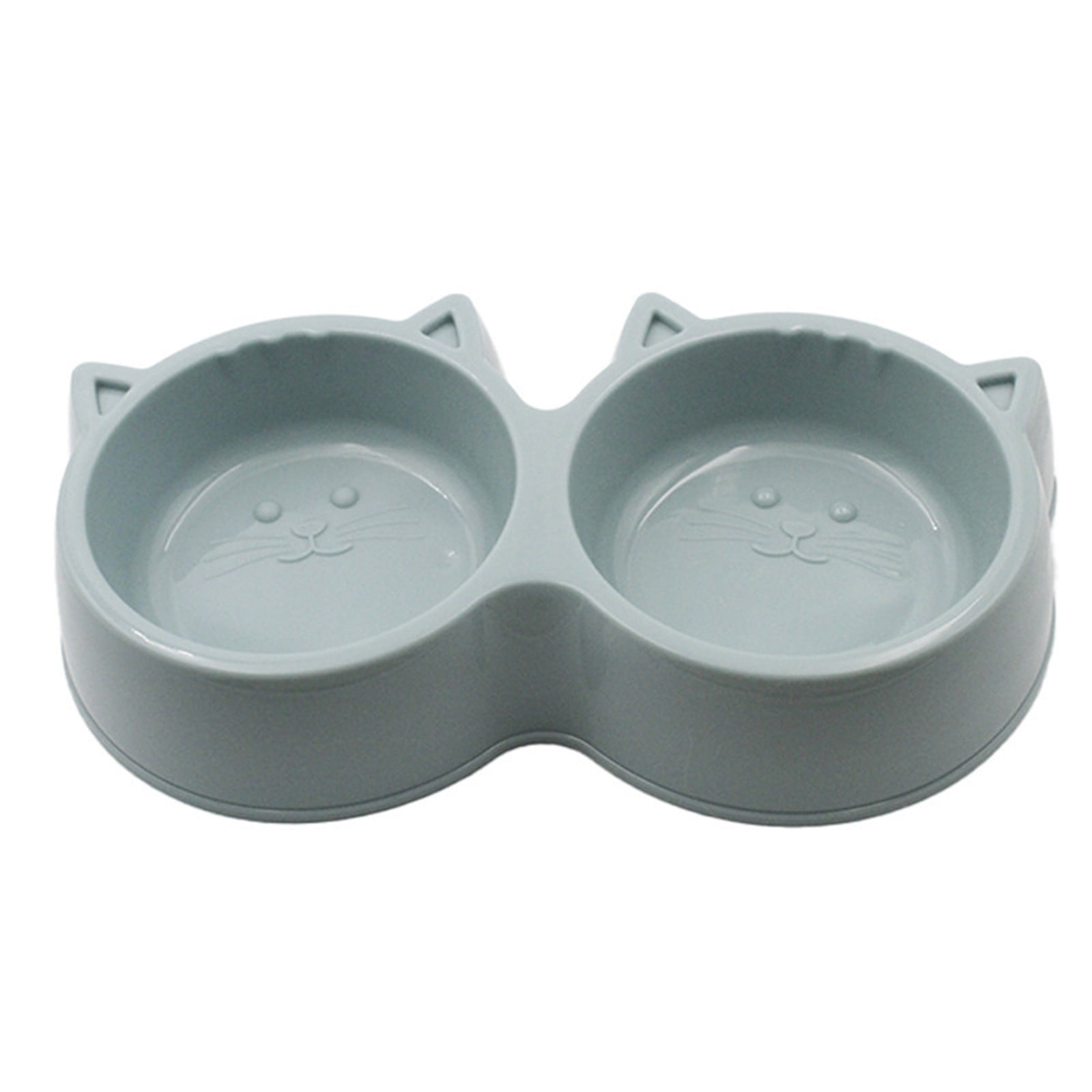 Cat And Dog Bowls Round Shaped Pet Bowls In Cute Cat Face Design Ideal ...
