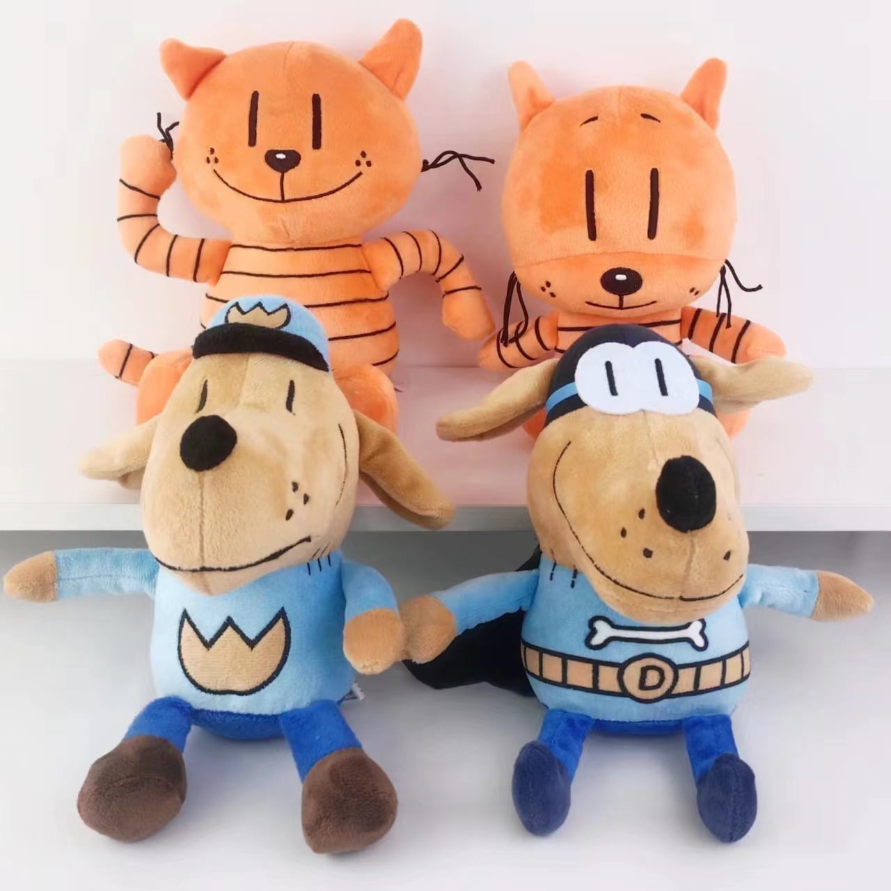 Cat And Dog Plush Stuffed Toys - Dog-Man Series Plushies ,Dog Detective ...
