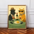 Cat And Dog Poster, Vintage Animal Wall Art, Unframed Paper Poster ...