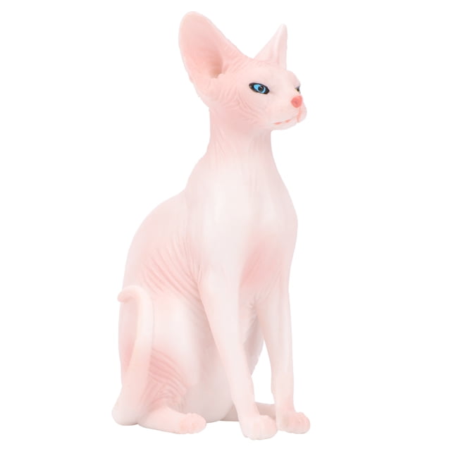 Cat Animal Christmasmodel Model Hairless Imitation Lastic Figurines ...