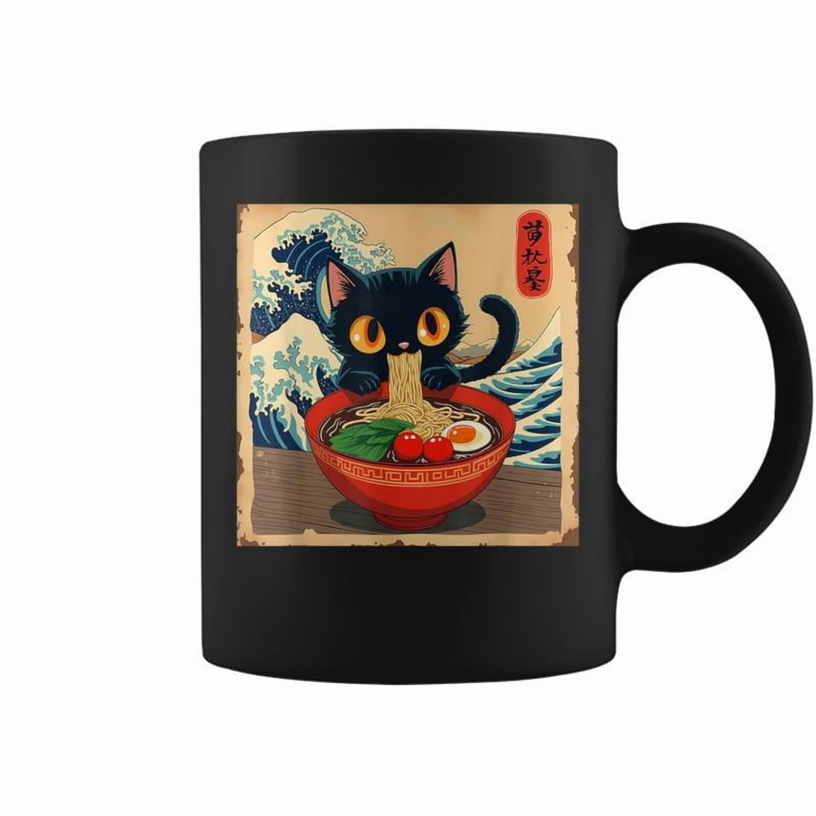 Cat Anime Kawaii Cat Ramen Japanese Graphic Coffee Mugs - Walmart.com