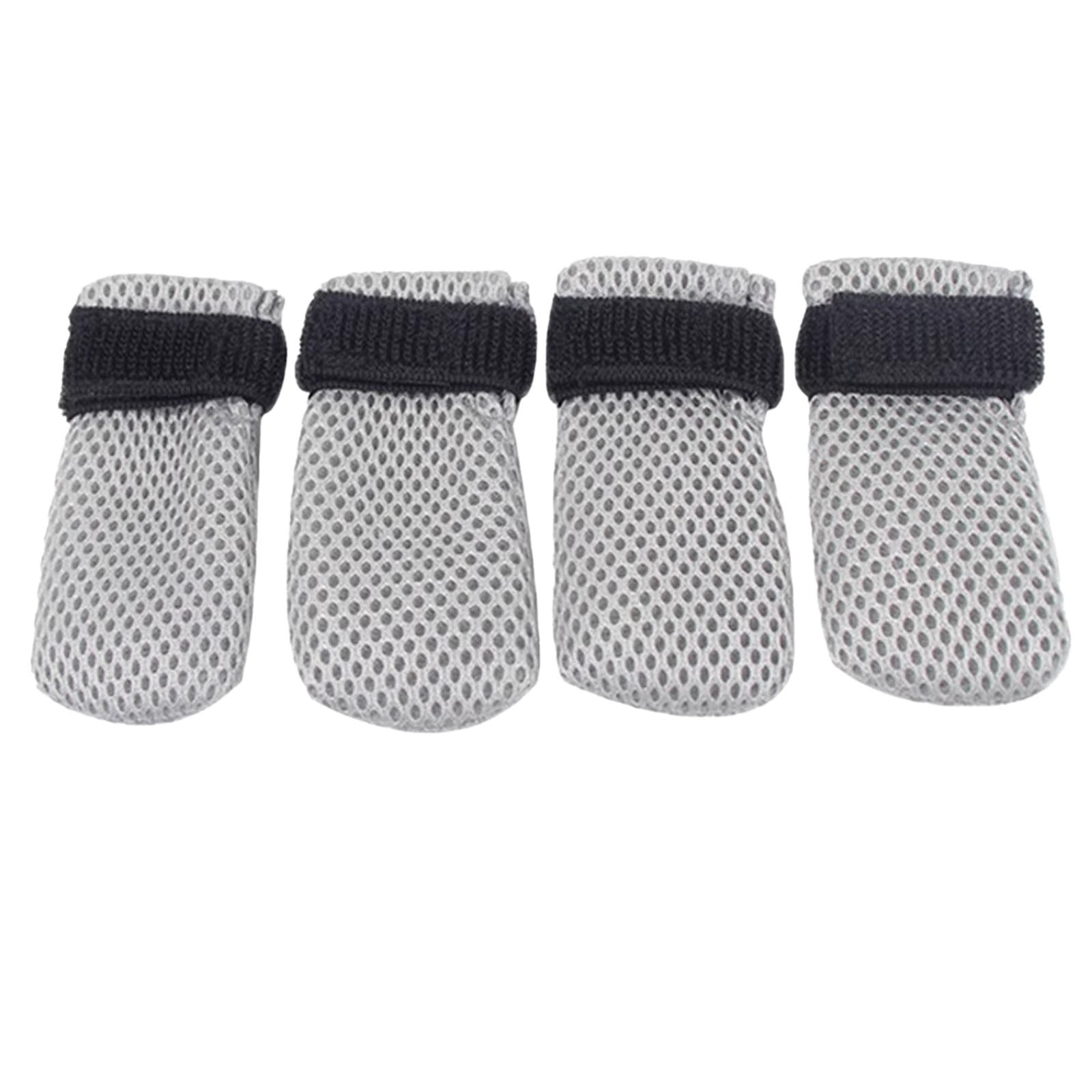 Cat Anti-Scratch Mittens (4 Pack) - Soft Mesh Cat Socks with Adjustable ...