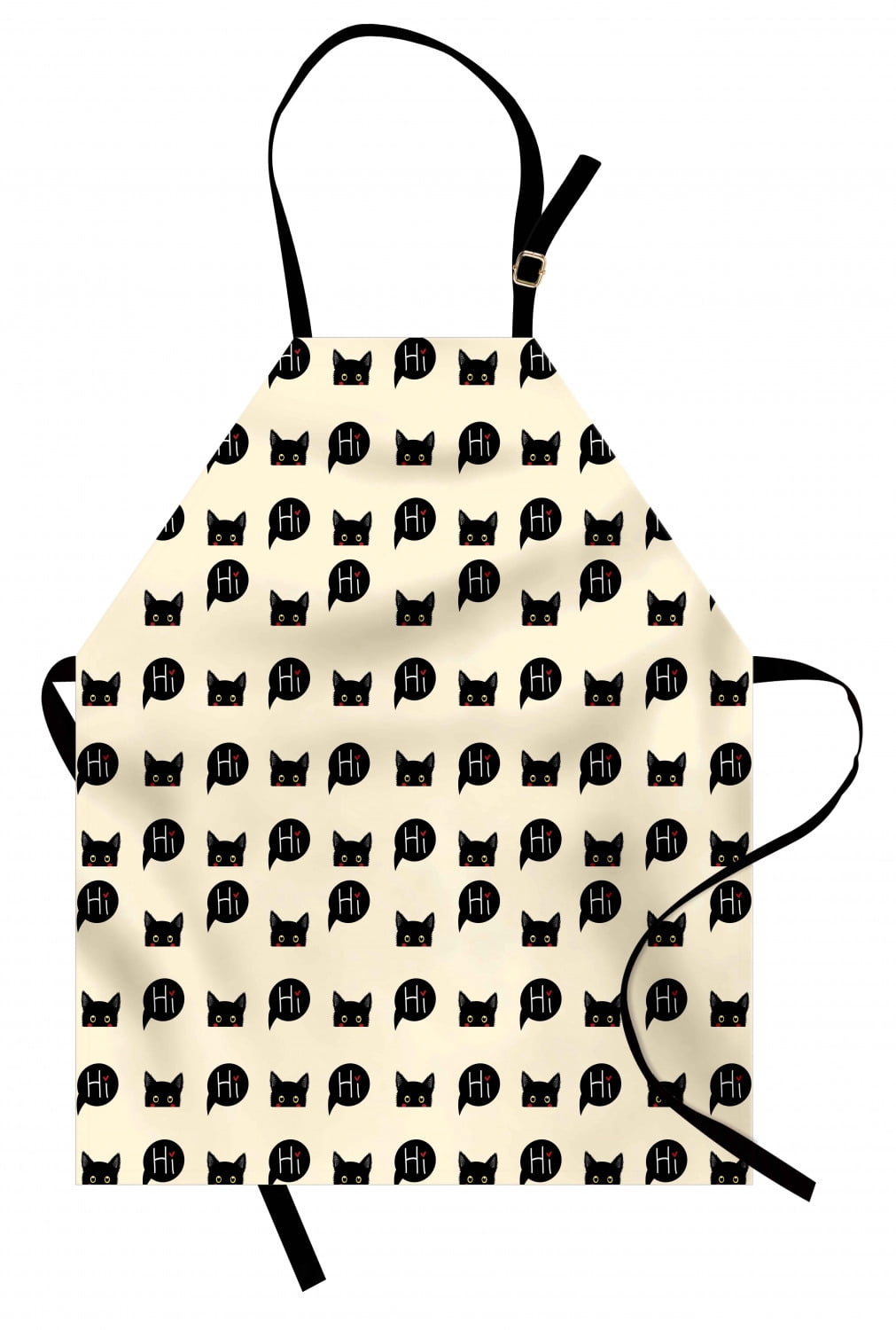 Cat Apron Young Black Kitties Sneaking on and Saying Hi Lovely and ...