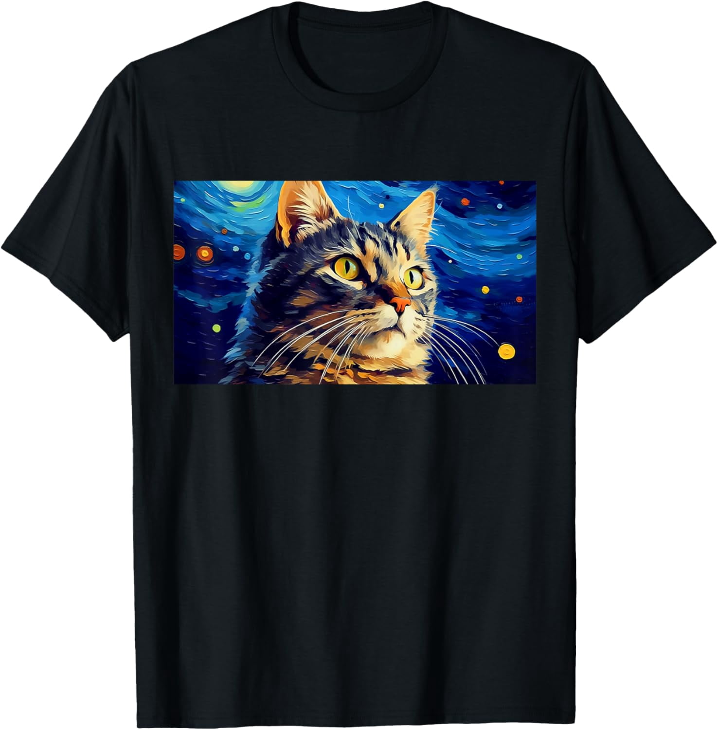 Cat Art Vintage Aesthetic Painting Men Women T-Shirt- Classic Unisex ...