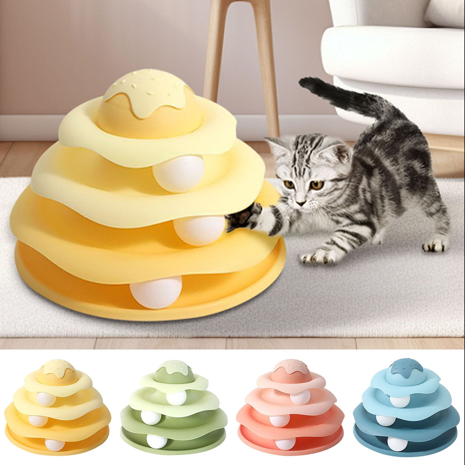 Cat Ba L L T Rack Toy Interactive Cat Toy En Gaging F U N For Indoor ...