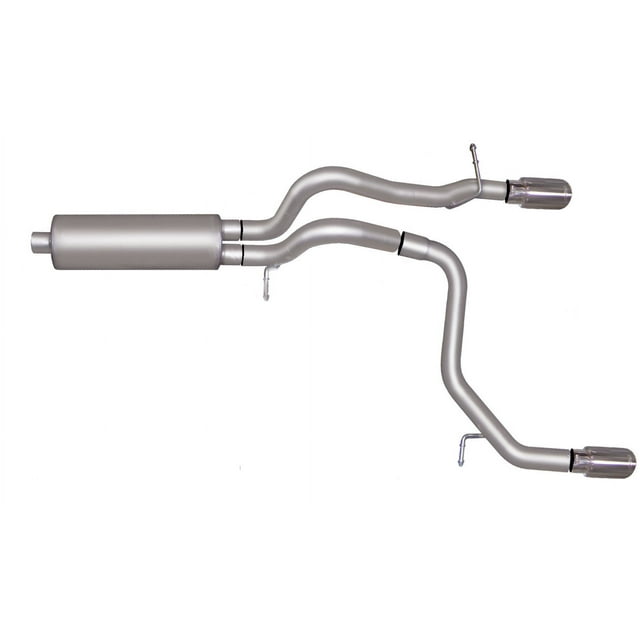 Cat-Back Dual Split Exhaust System, Stainless Fits select: 2008-2010 ...