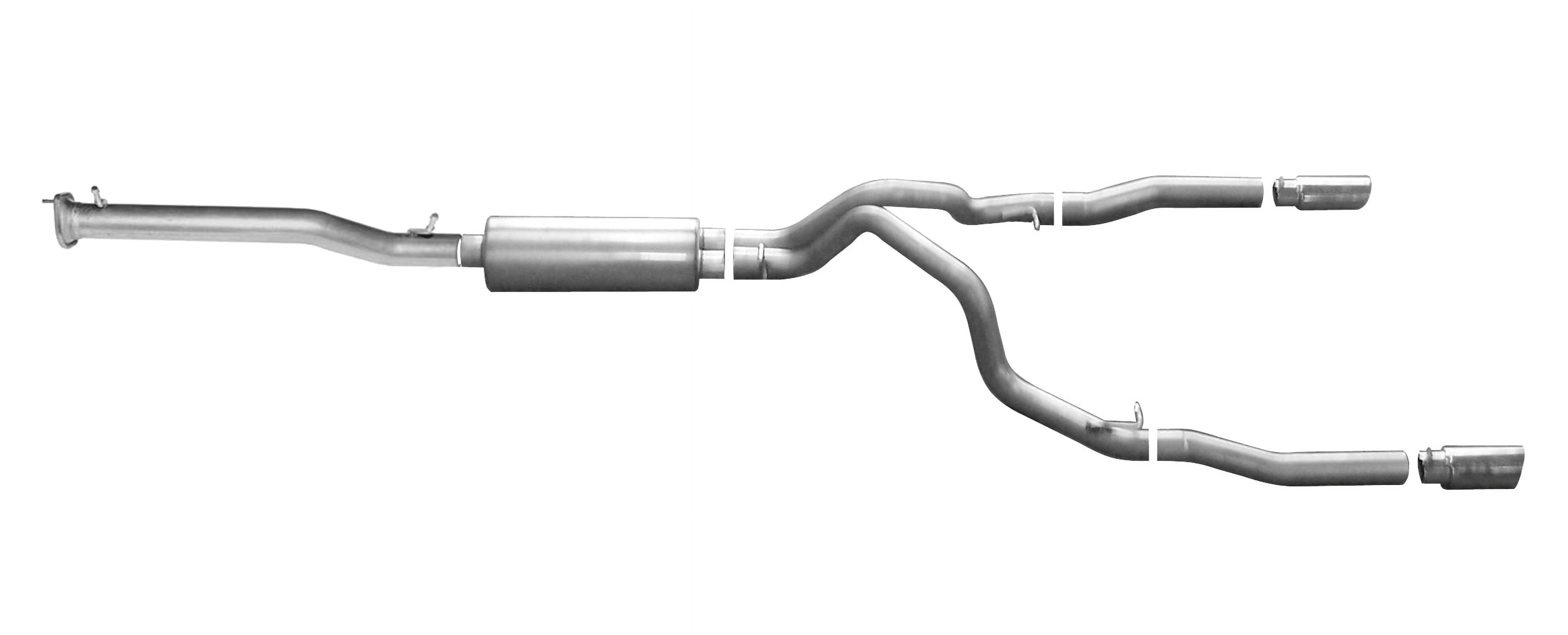Cat-Back Dual Split Exhaust System, Stainless Fits select: 2011-2019 ...
