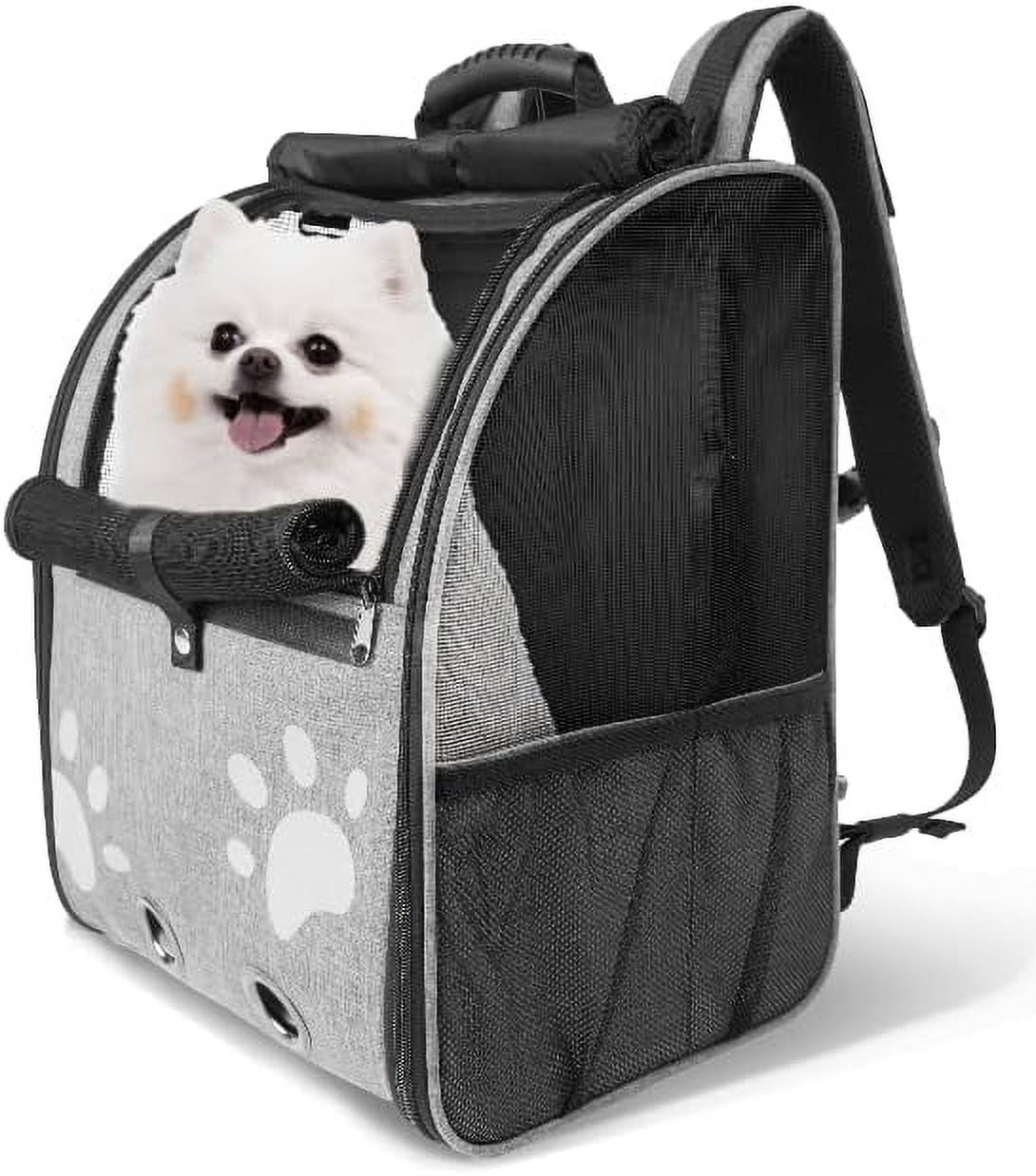 Cat Backpack Carrier, Breathable Cat Carrier Large Space UP 15 lb ...