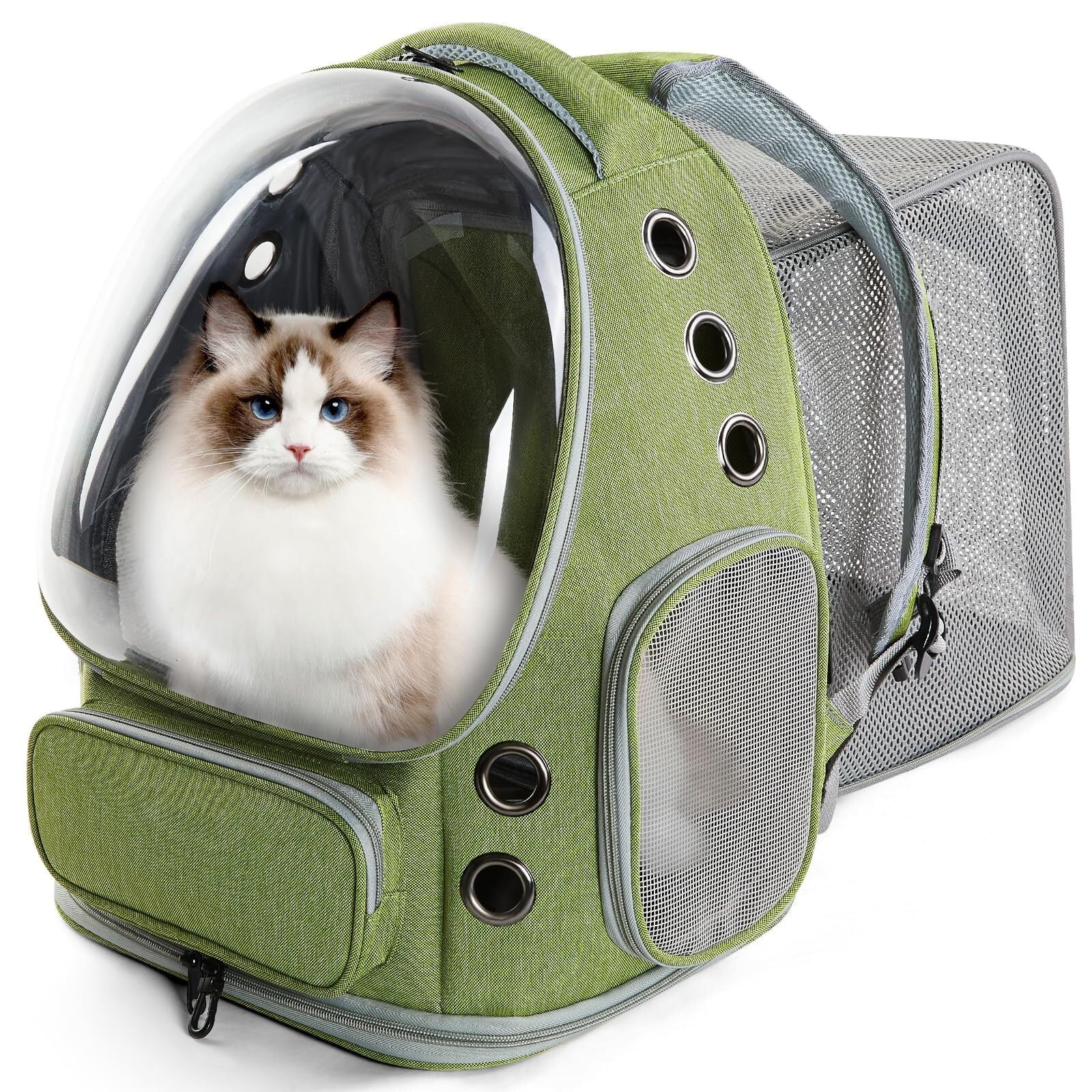 Cat Backpack Carrier, Bubble Expandable Cat Carrier for Cats or Small ...