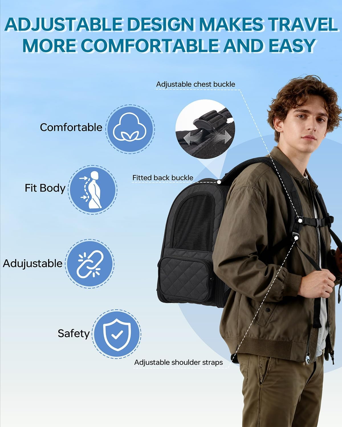 Cat Backpack Carrier with Detachable Round Play Tunnel, 2 in 1 ...