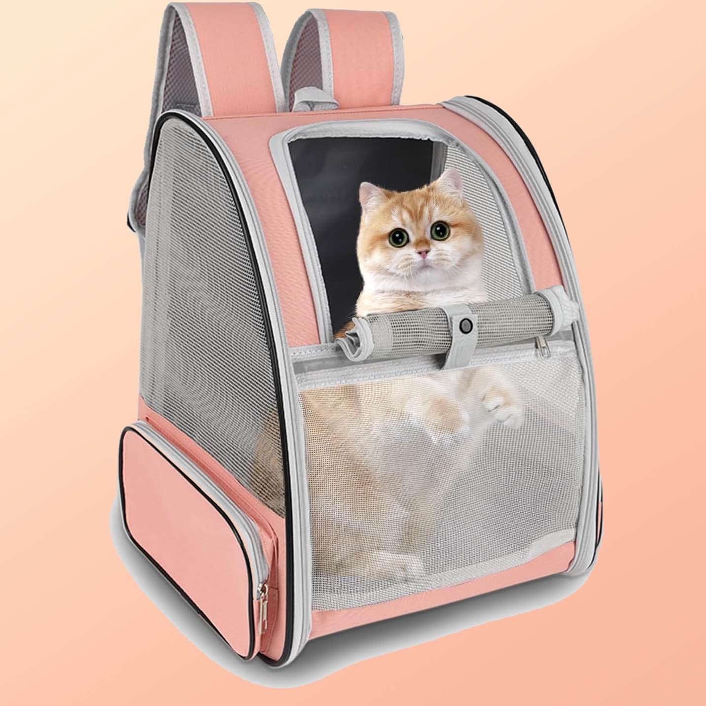 Cat Backpack Carrier, Pet Carrier for Small Dog Cat Puppy Kitten Bunny ...