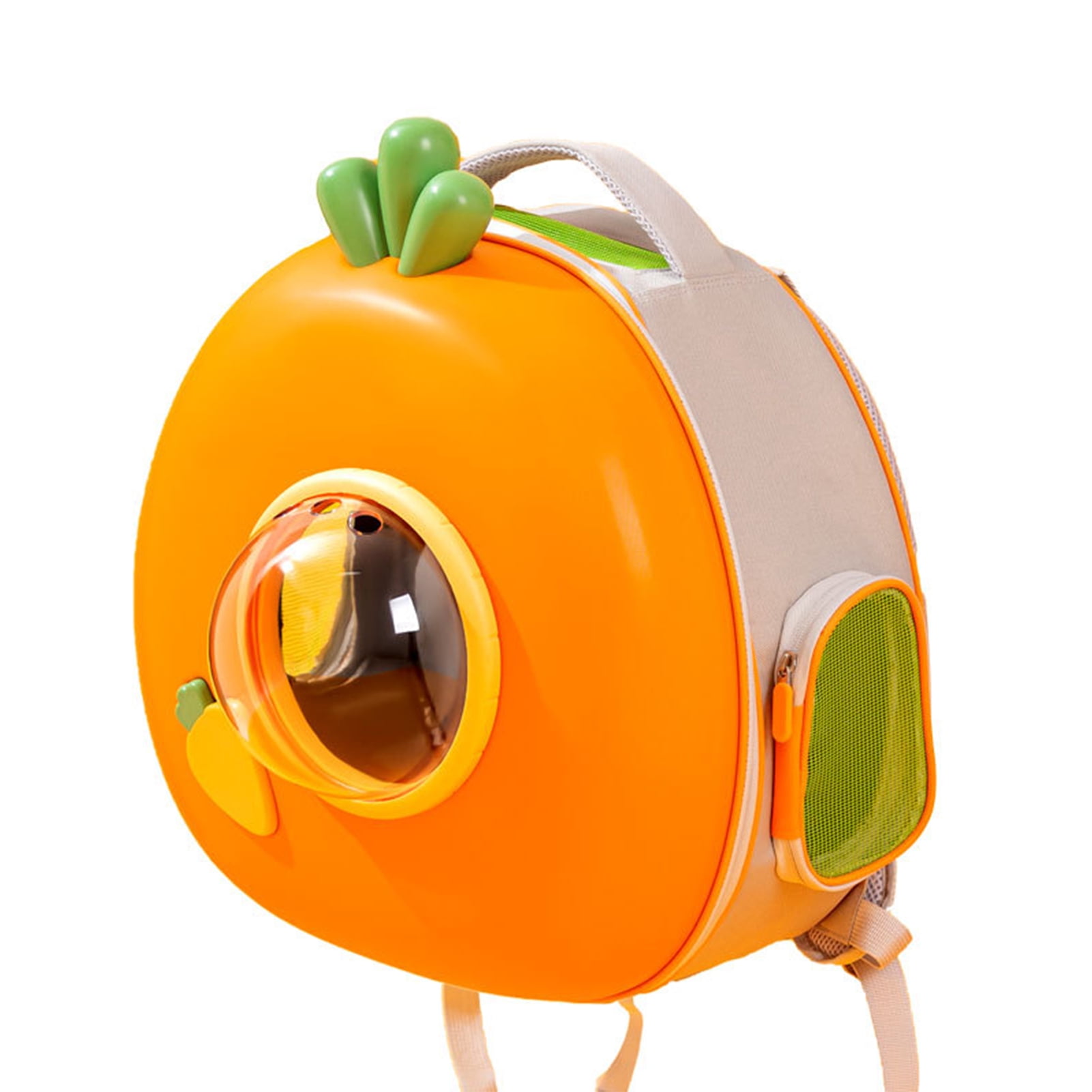 Cat Backpack Cute Carrot Portable Transparent Window Breathable ...