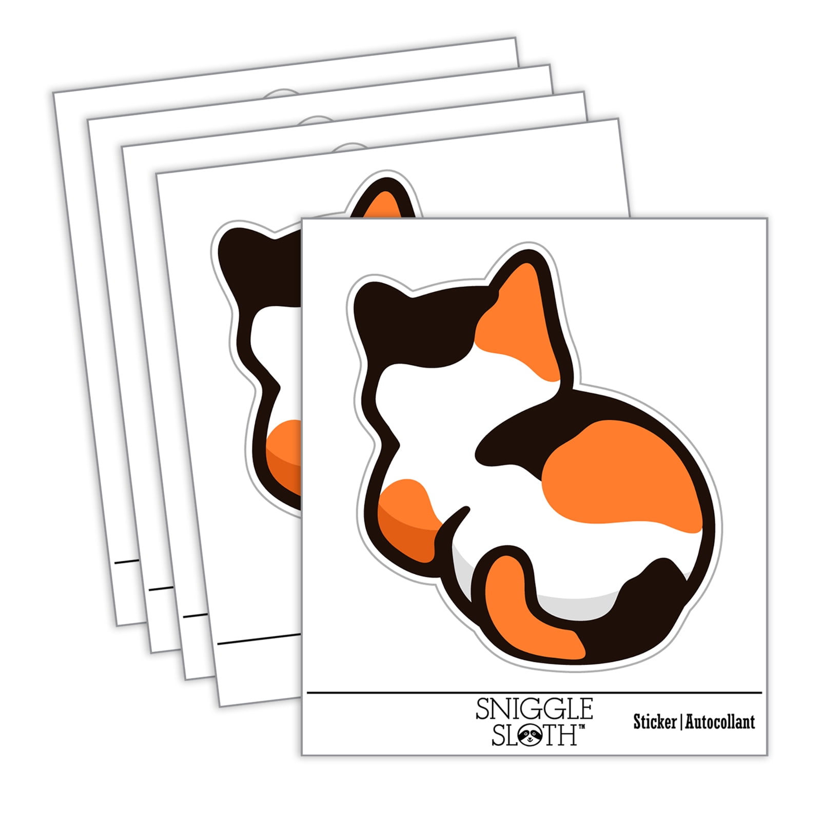 Cat Backside Car Window Bumper Water Bottle Phone Tablet Laptop ...