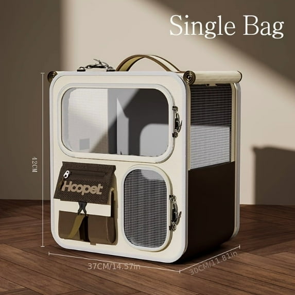 Cat Bag Outdoor Portable Cat Backpack Pet Trolley Case Shoulder Bag ...