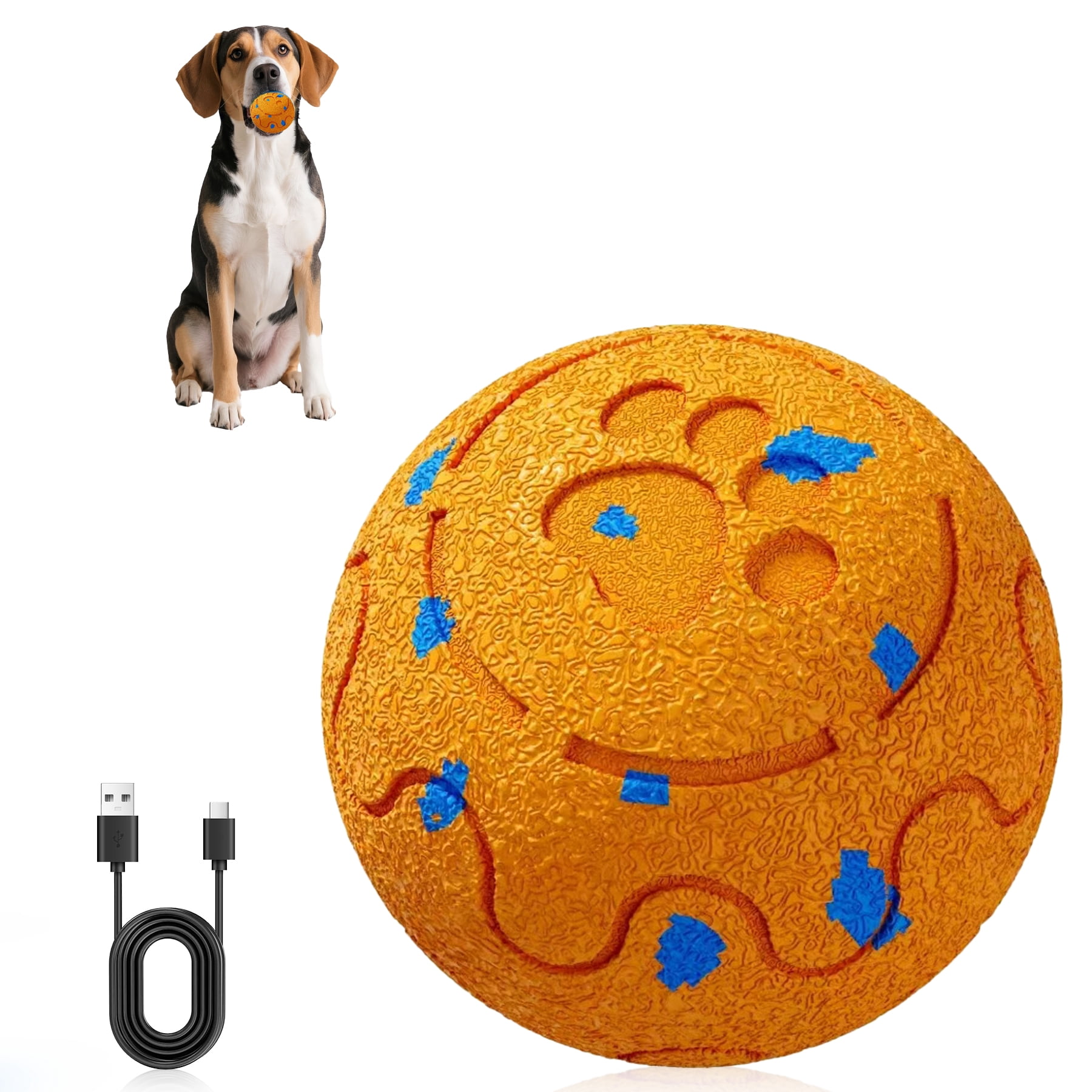 Cat Ball Toy with Flashing Lights & Bird Sounds - Multi-Surface ...