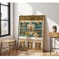 Cat Bartender Impasto Bar French Cafe Cat Cozy Bar Cart Whimsical ...