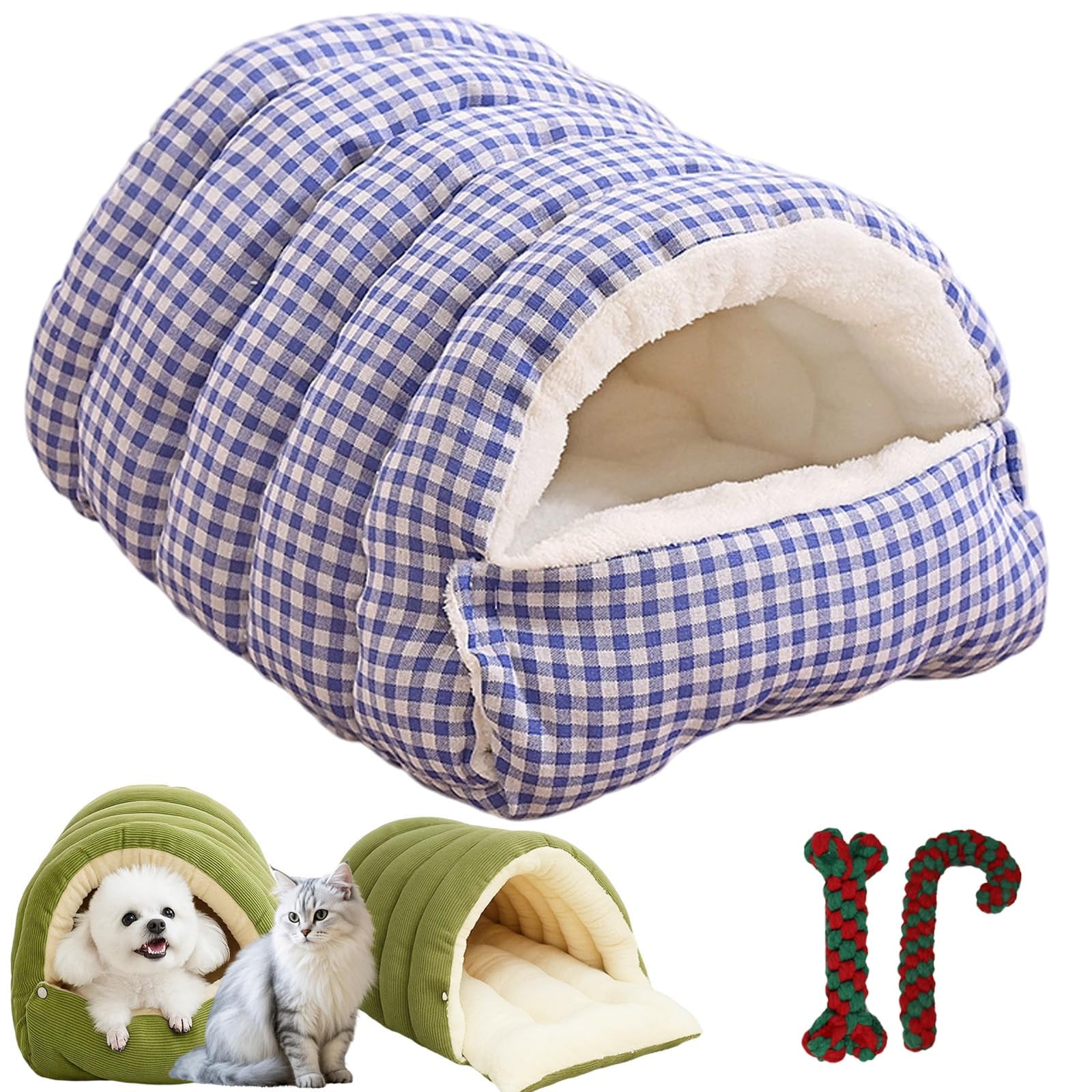 Cat Bed, 2026 New Pet Cave for Indoor Cats, Winter Warm Cat House ...