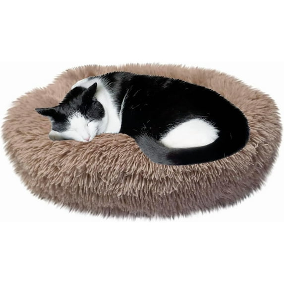 Cat Bed, Cat Beds for Indoor Cats Washable, Orthopedic Soft Fluffy ...