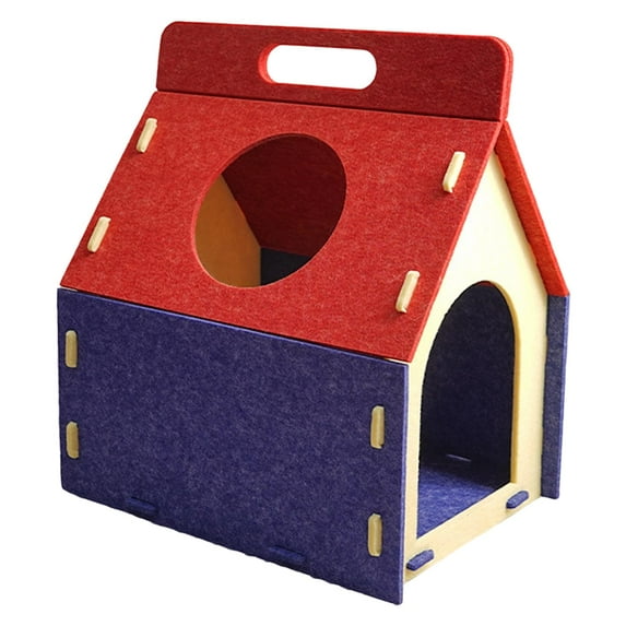 Cat Bed Cave Cat Shelter Cat House Handle Design Felt Material for ...