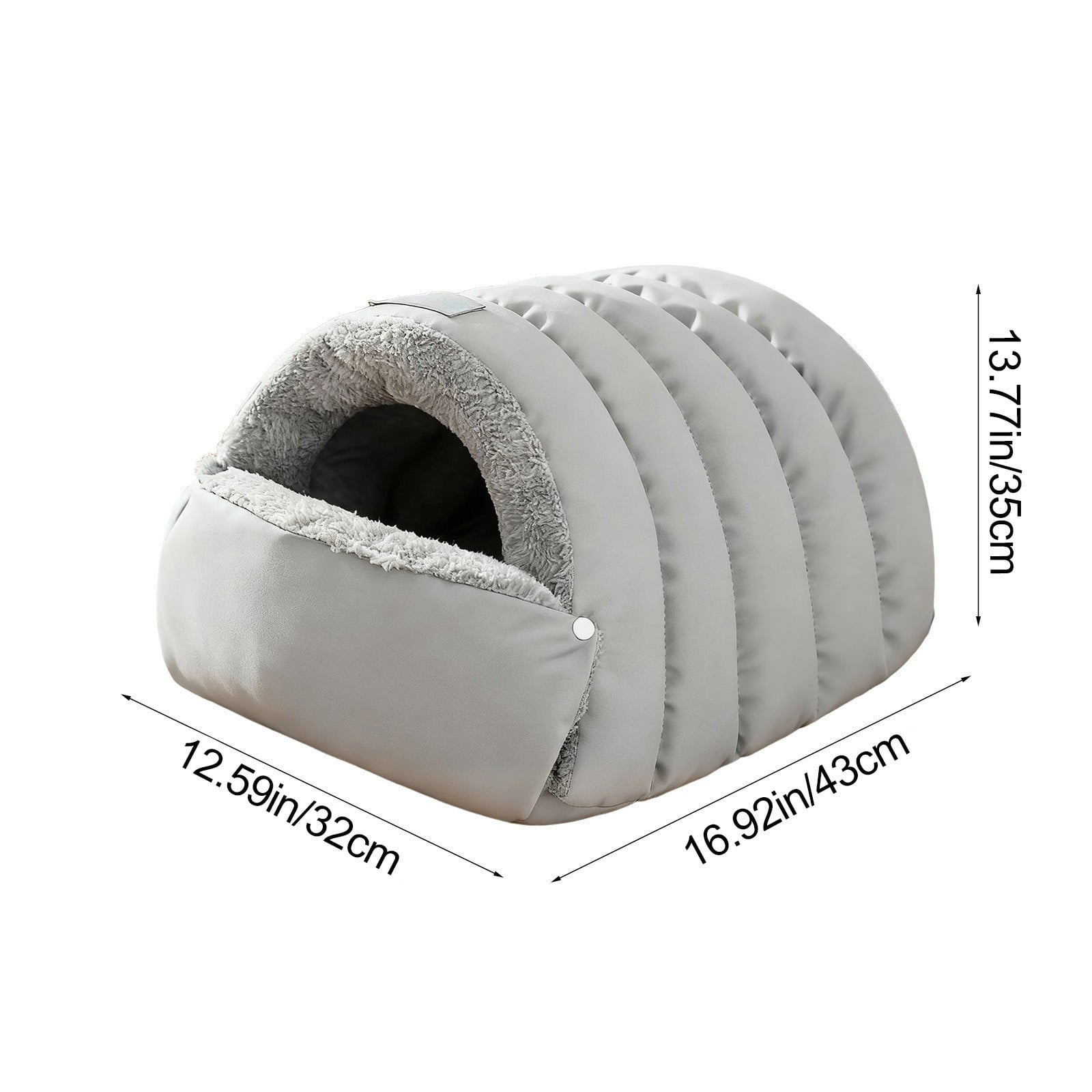 Cat Bed Cave Detachable Washable Enclosed Warm Kitten Small Dogs Bed ...