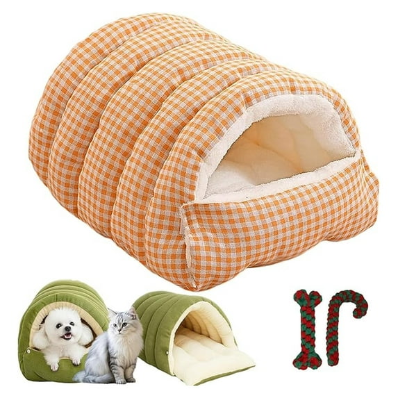 Cat Bed Cave, Large Winter Cat House - Cozy Enclosed Cat Nests for ...