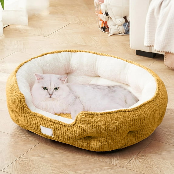Cat Bed - Dog Bed & Cat Beds for Indoor Cats, Winter-Warm Thickened ...