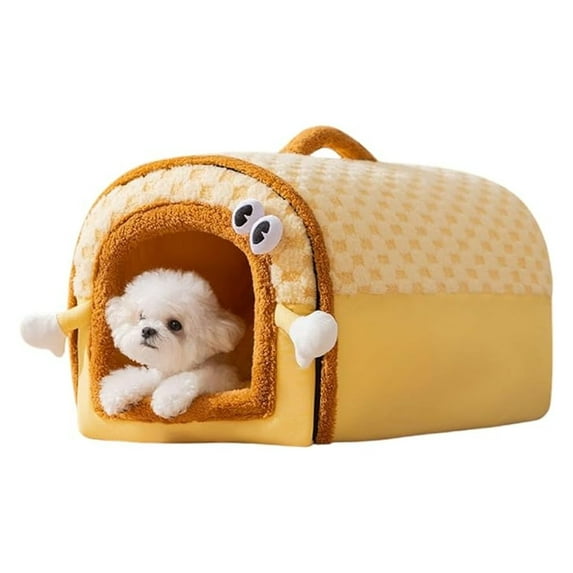 Cat Bed for Indoor Cats, Foldable Cat Cave, Water-Resistant Bottom ...