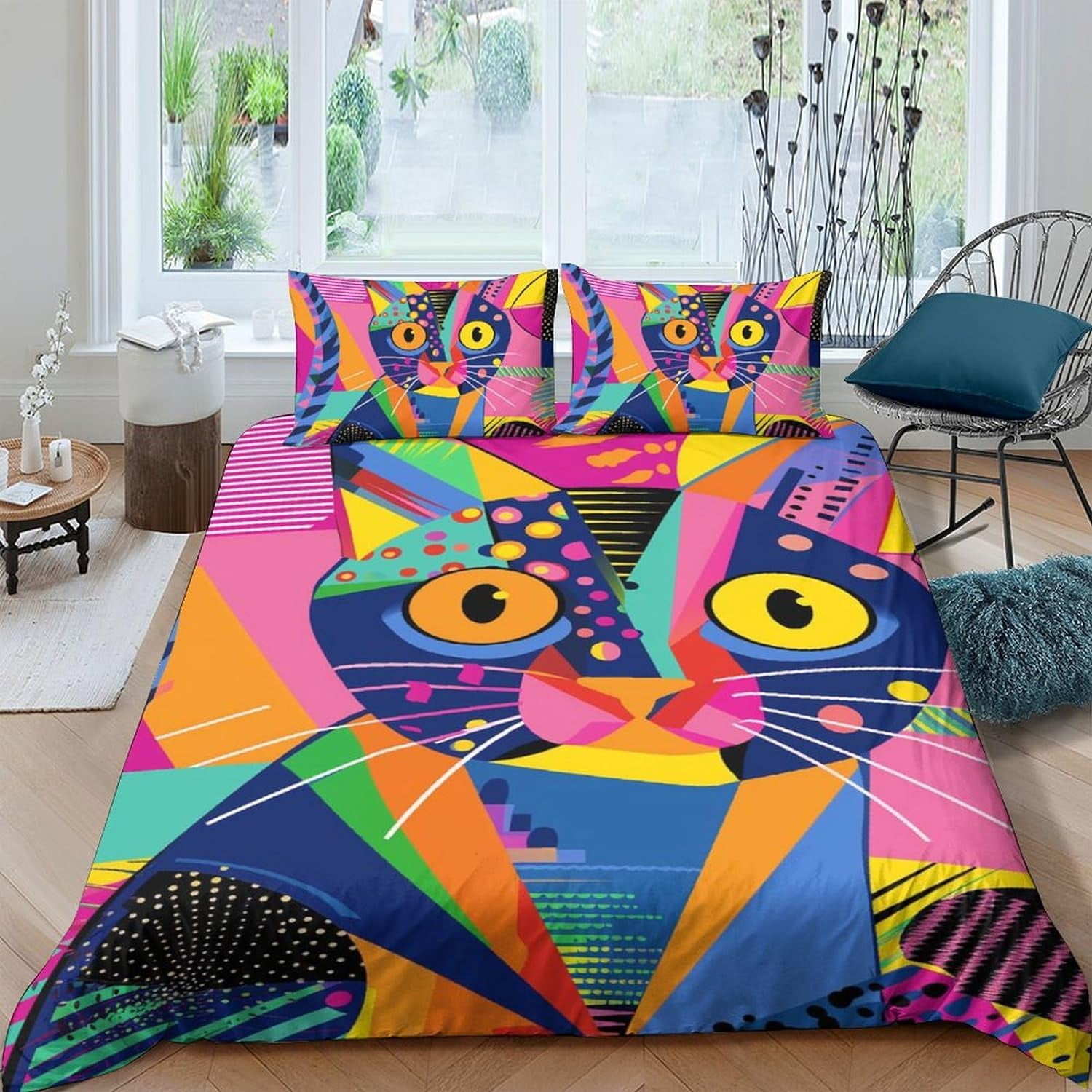 Cat Bedding Set 3D Printed Quilt Cover Comforter Covers Duvet Cover for ...