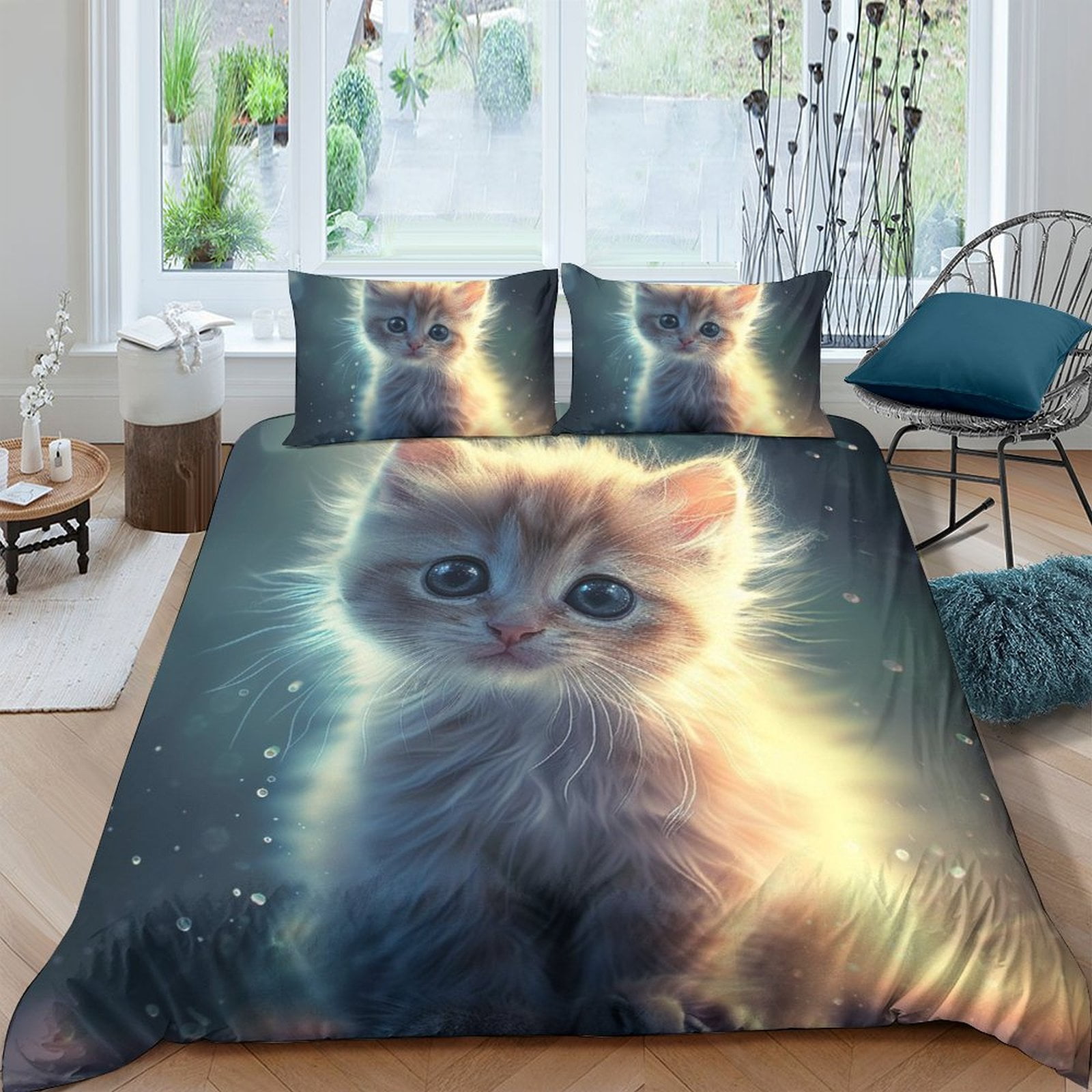 Cat Bedding Set Comforter Covers 3D Printed Quilt Cover Duvet Cover ...