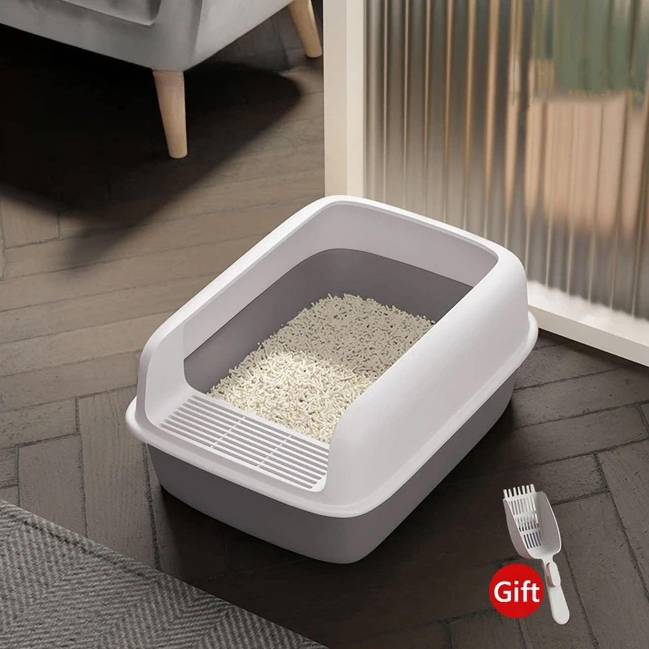 Cat Bedpans Small Size Pet Sandbox for Cat Anti-Splash Cats Toilet Pet ...