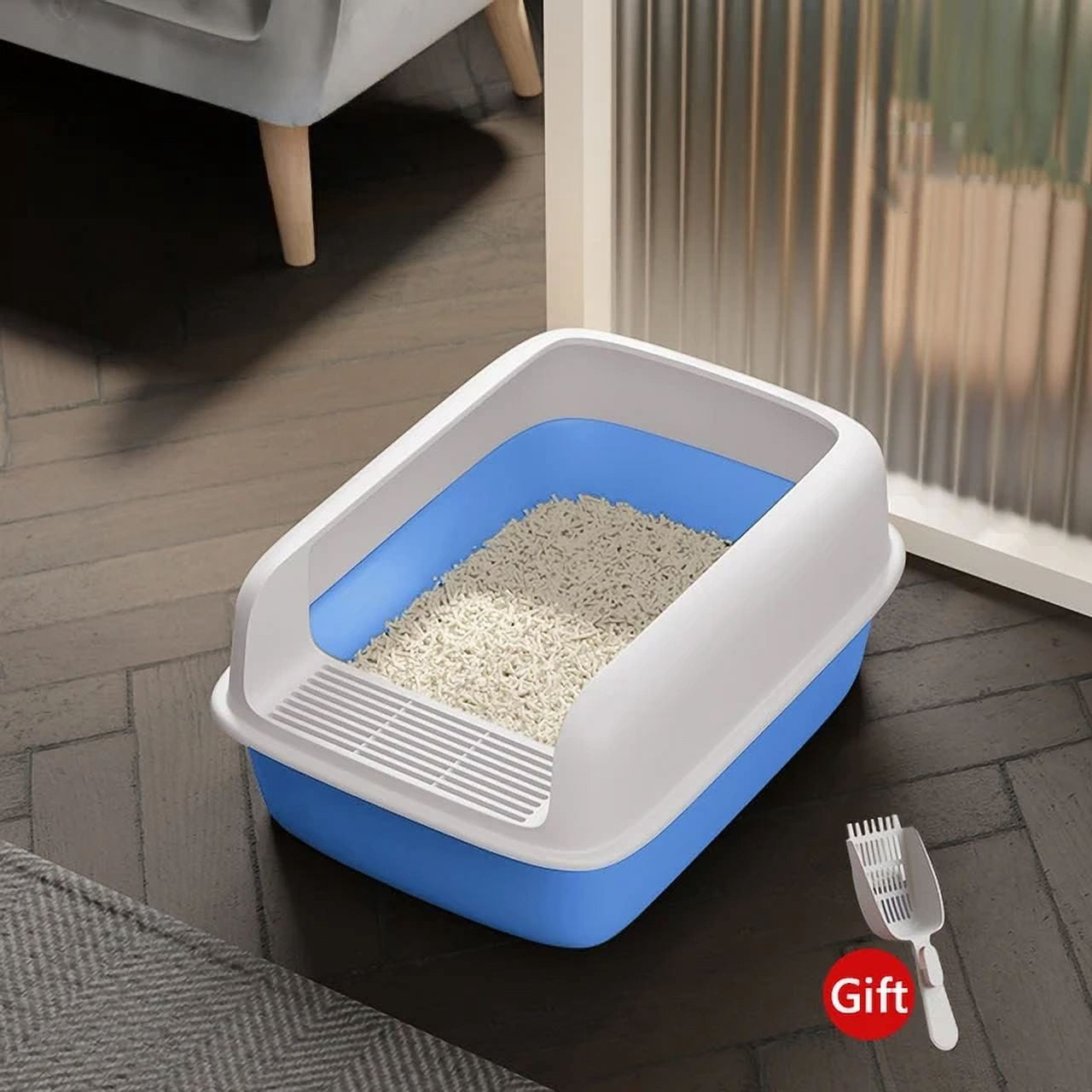 Cat Bedpans Small Size Pet Sandbox for Cat Anti-Splash Cats Toilet Pet ...