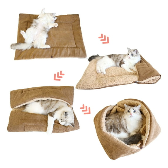 Cat Beds Dog Bed for Small Dogs and Cats | Dual Use Pet Bed/Cat Mat ...